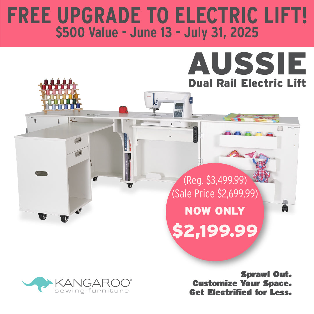 Kangaroo Aussie Sewing Table with Cabinet [Below MSRP] – Sewing Tables ...
