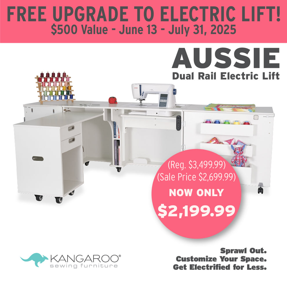 Kangaroo Aussie Sewing Table with Cabinet [Below MSRP] – Sewing Tables ...