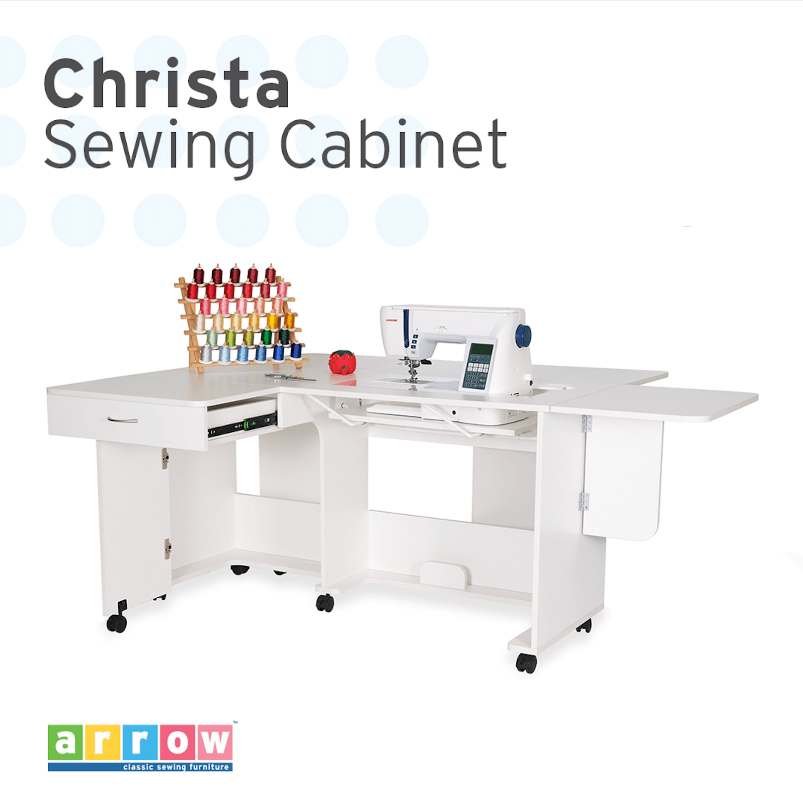 Christa Sewing Machine Cabinet by Arrow Sewing [Below MSRP]