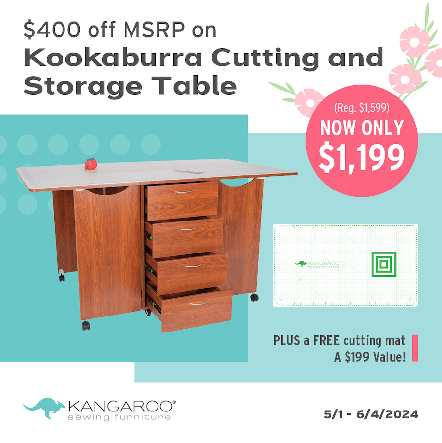 Kookaburra Cutting Table By Kangaroo Sewing [Below MSRP]