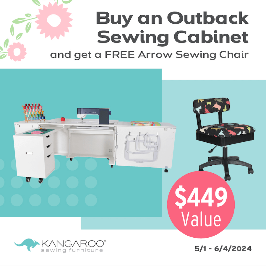 Outback XL Sewing Table Cabinet by Kangaroo [Below MSRP]